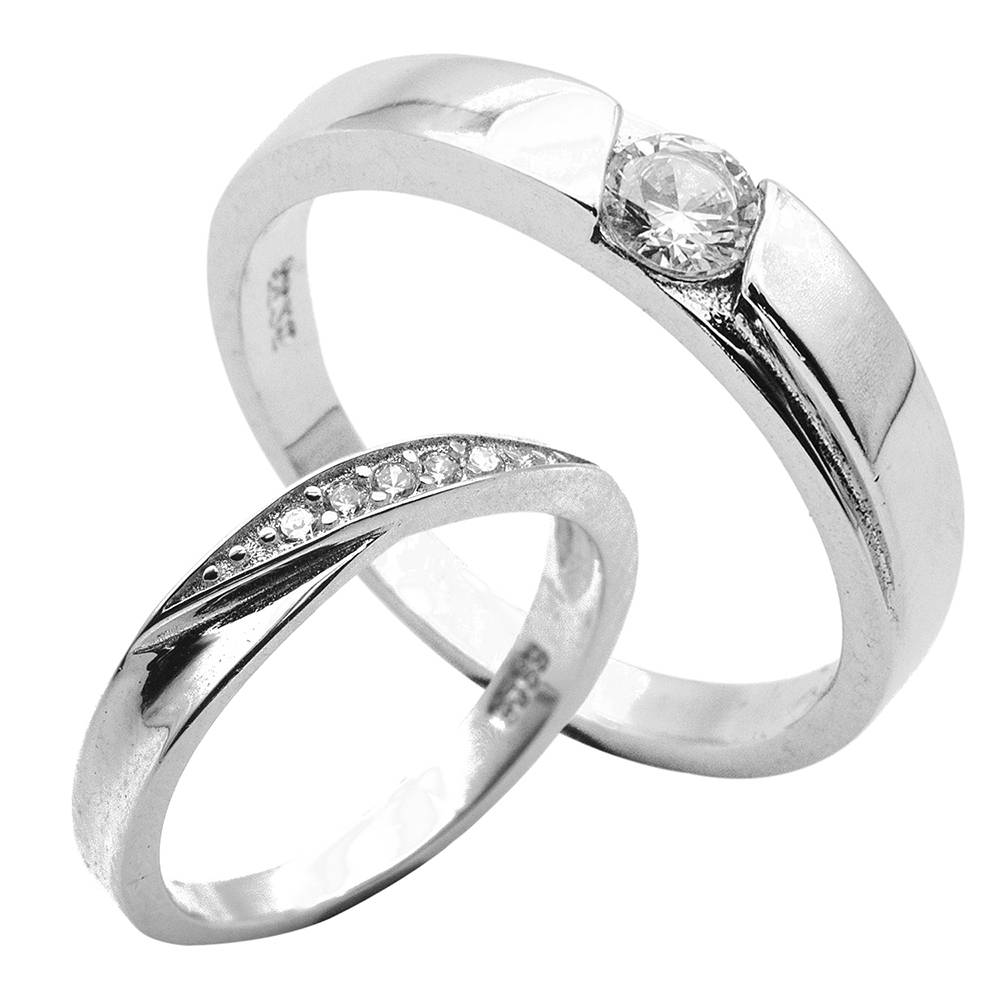 ELFI Destiny Beloved 925 Silver Couple Ring C48